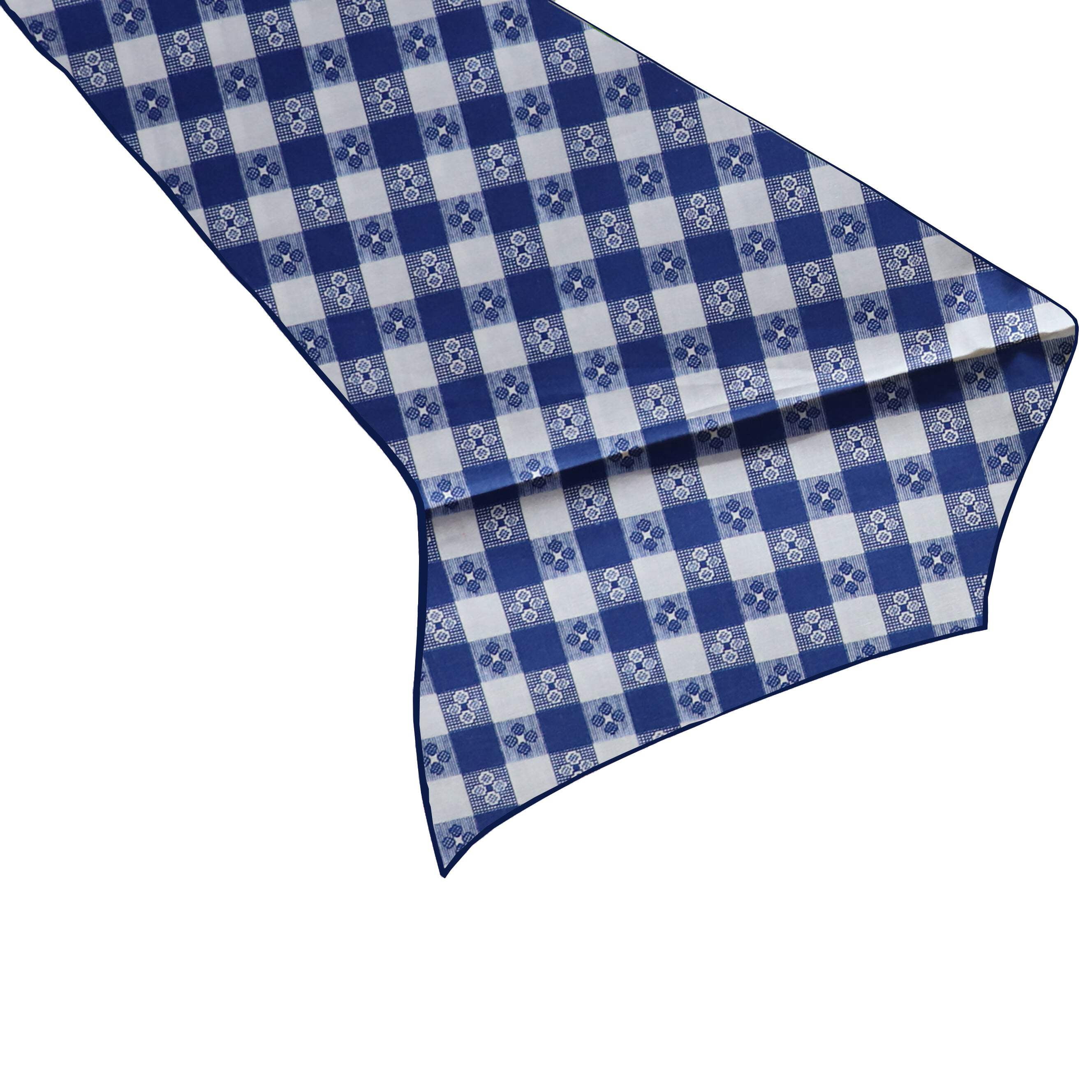 Cotton Print Table Runner Tavern Check Blue - Walmart.com
