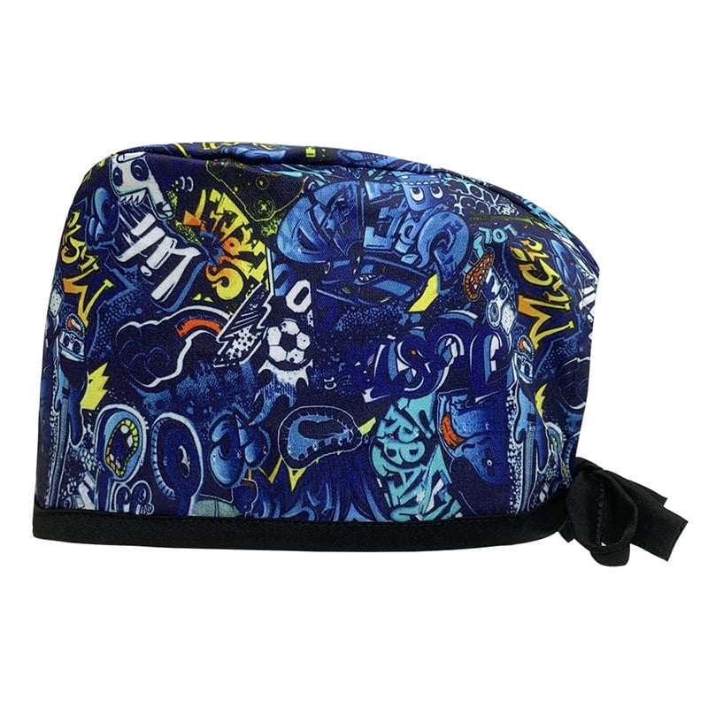 Cotton Printed Surgical Cap Nurse Nursing Cap Adjustable - Walmart.com