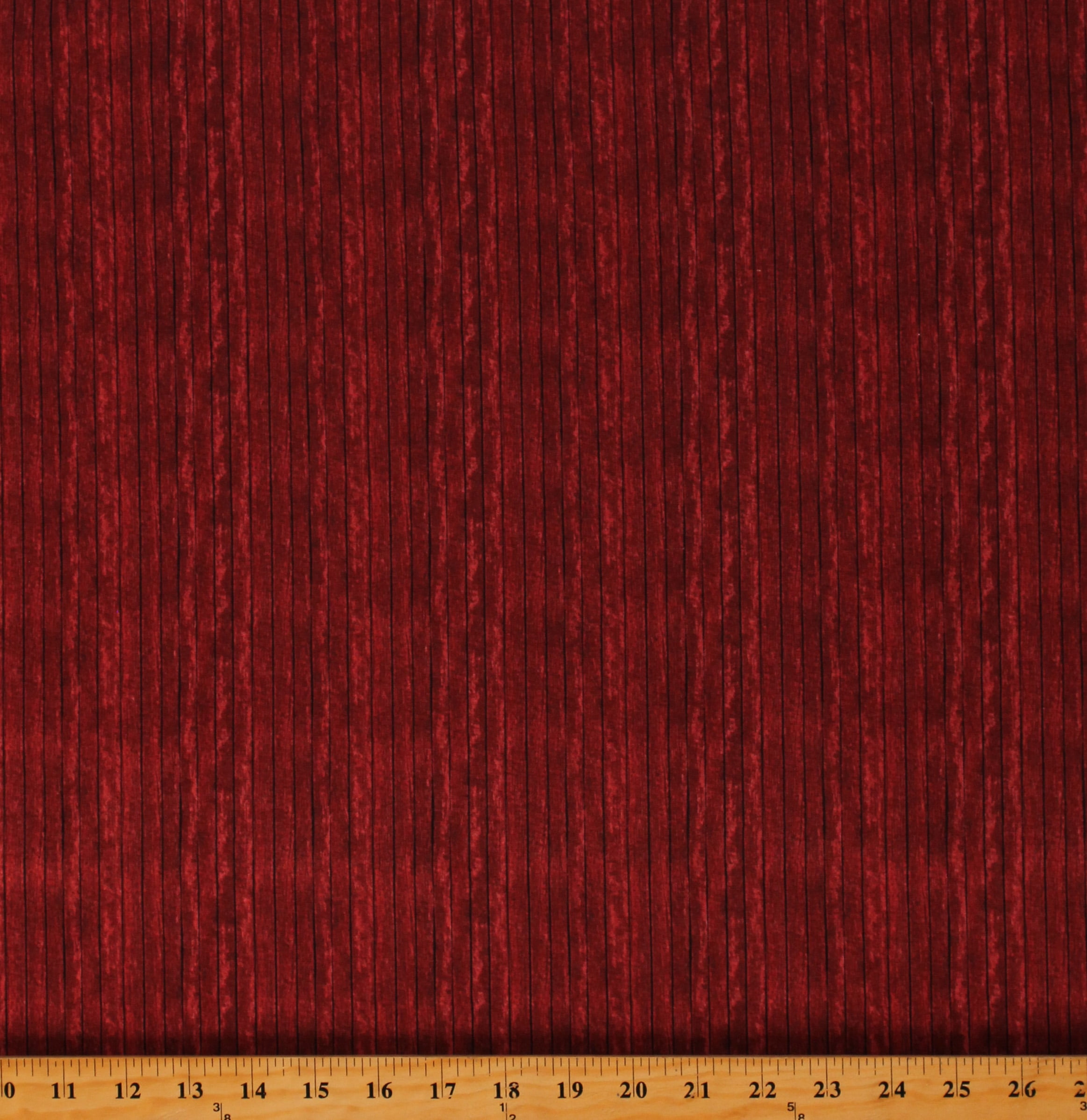 Cotton Red Boards Wooden Farm Barn Planks Burgundy Landscape Medley ...