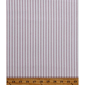 Red White Striped Fabric