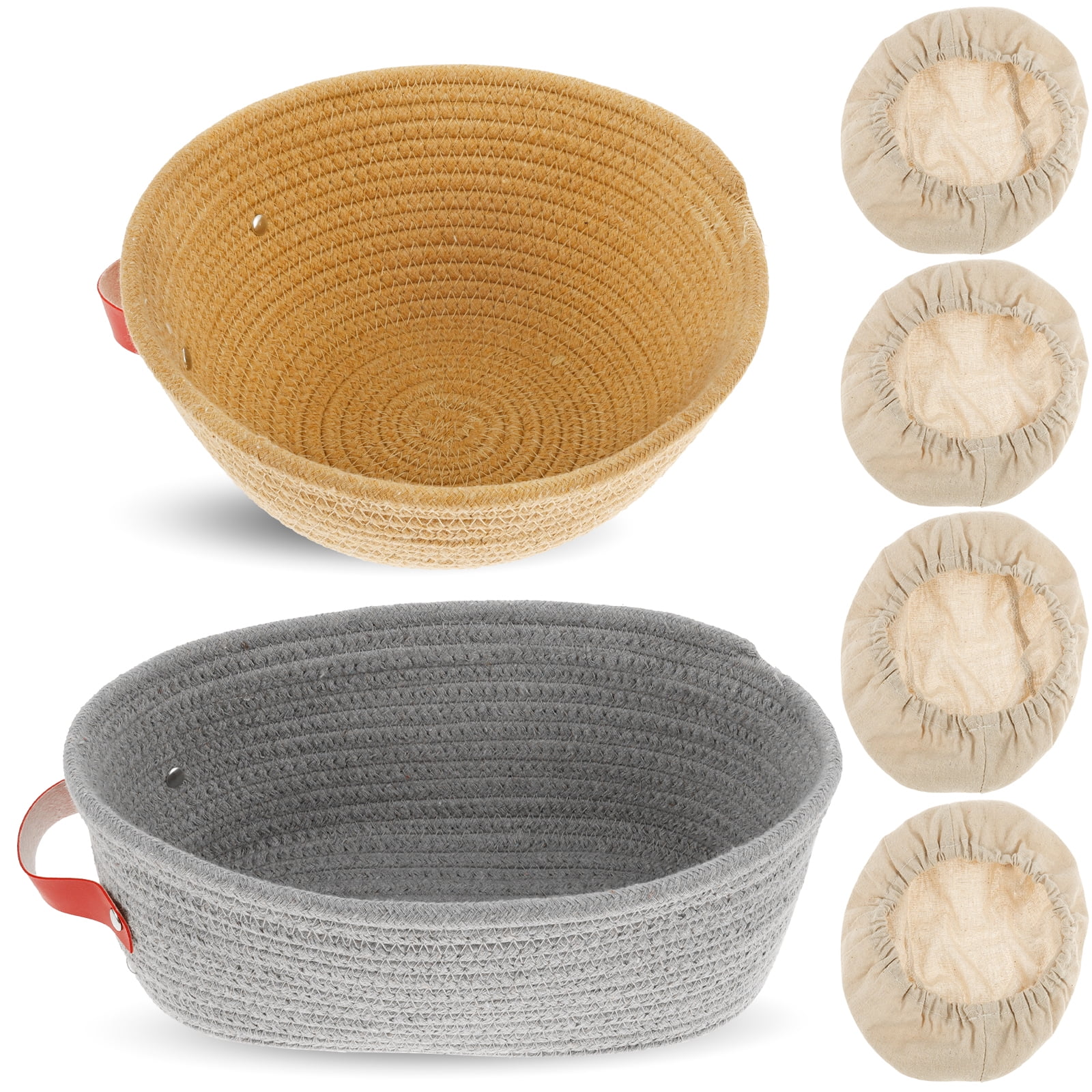 Cotton Rope Bread Proofing Basket Set Versatile Round Bread Baskets ...