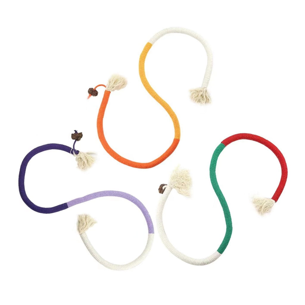 Cotton Rope Cats Teasing Rope Toy Colorful Chewing Toy Rope for Cats ...