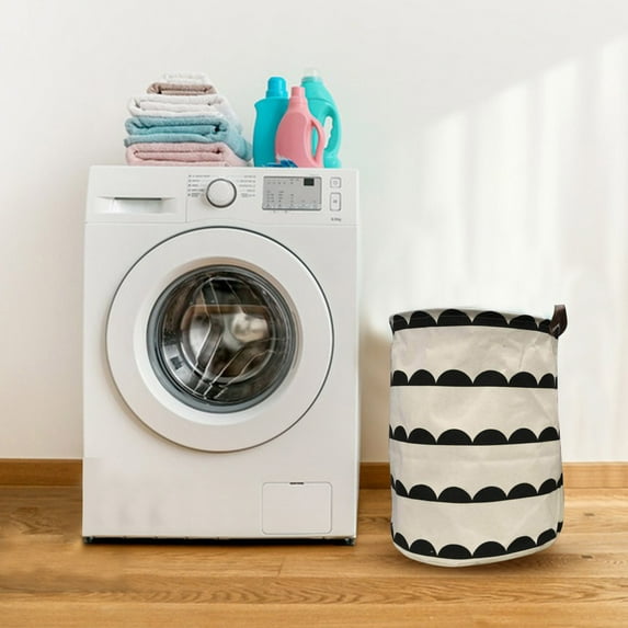 Cotton Rope Laundry Basket, Large Dirty Clothes Storage, Woven Fabric ...