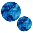 Cotton Rope Pot Holder Set of 2 Kitchen Trivets Blue Water Texture ...