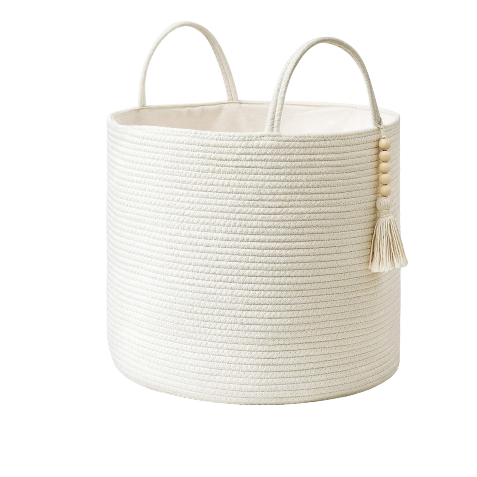 Cotton Rope Storage Basket Laundry Hamper for Clothes and Blankets ...