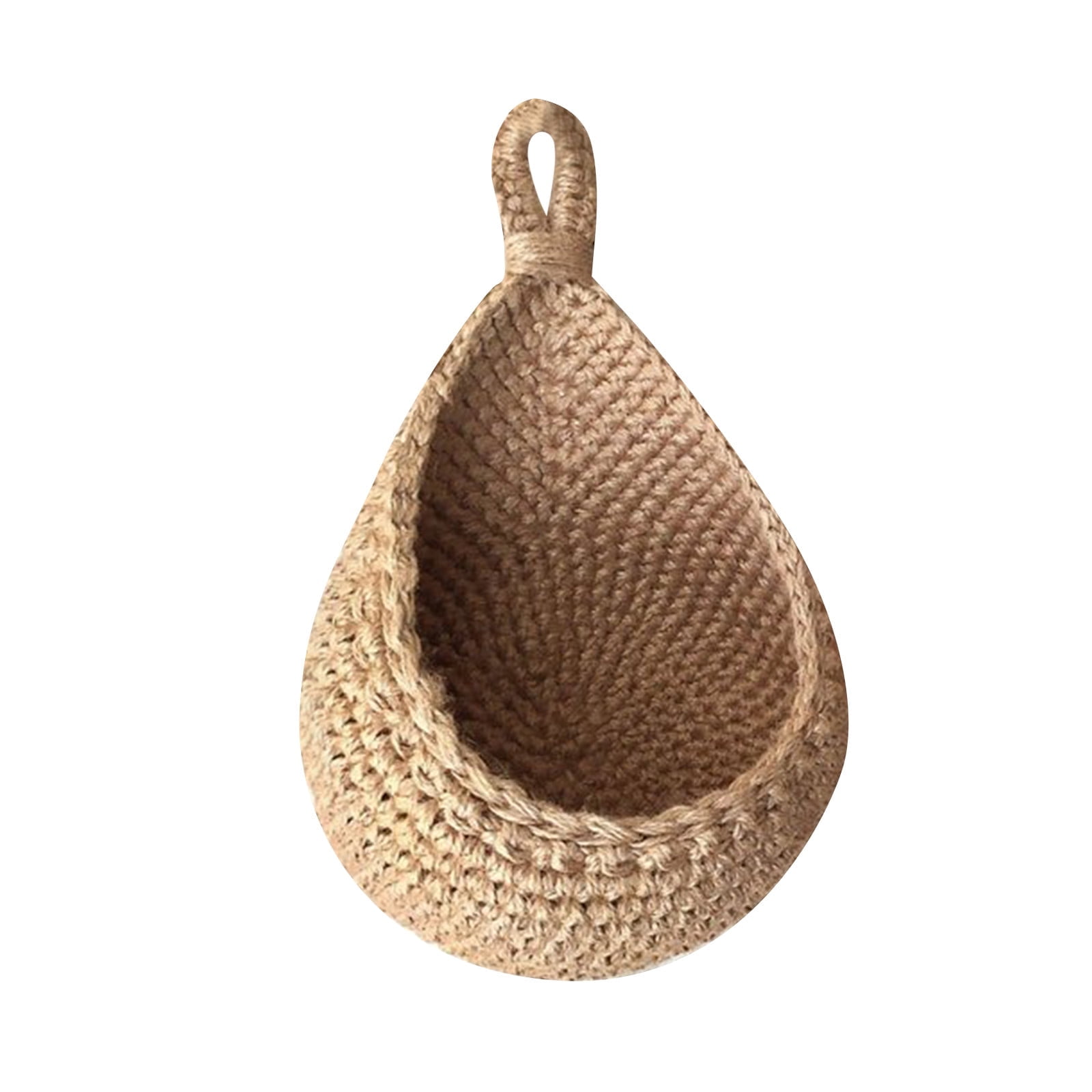 Cotton Rope Teardrop Wall Planters Hanging Vegetable Fruit Baskets ...