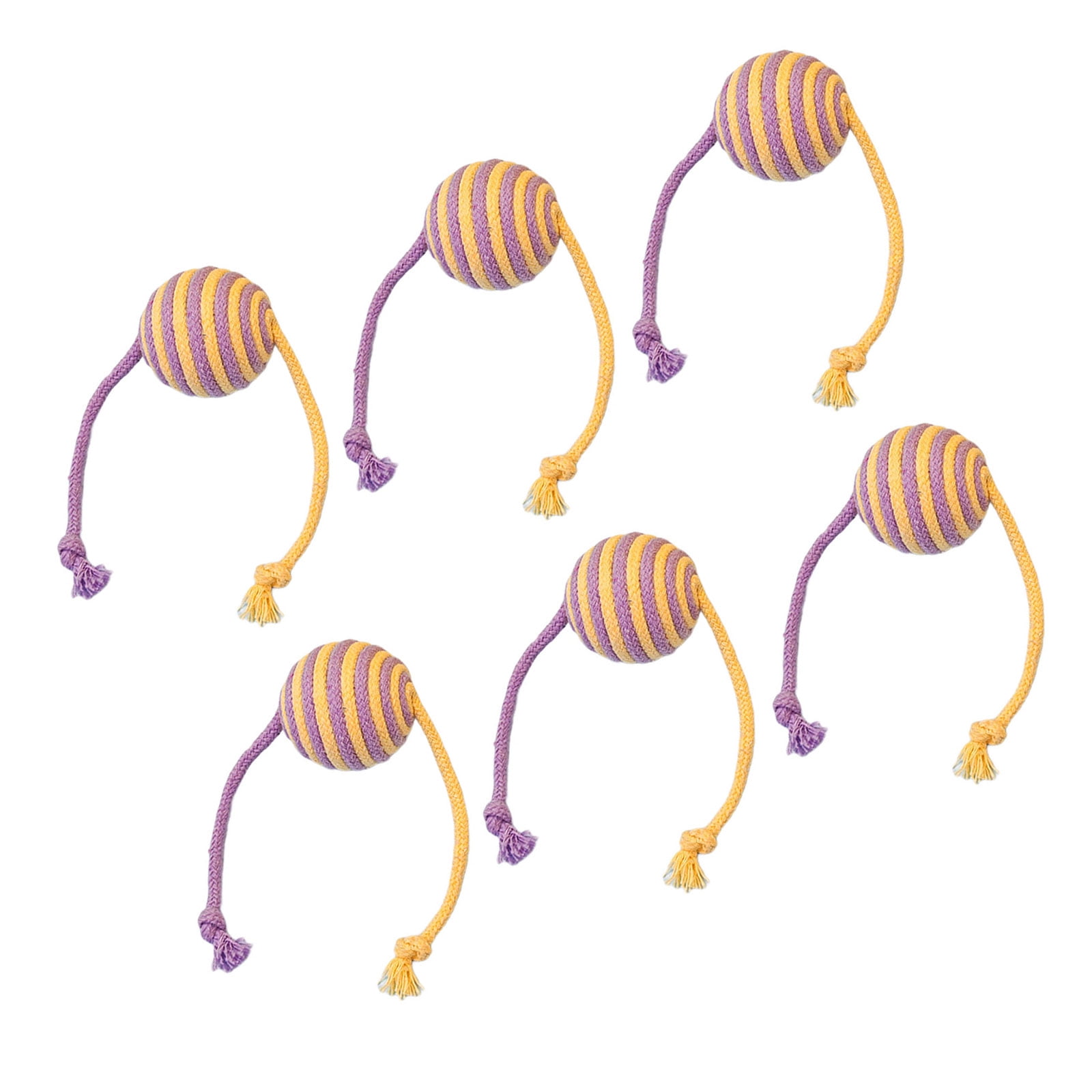 Cotton Rope Toy for Cats Set of 6 Cats Indoor Entertainment Toy Cats ...