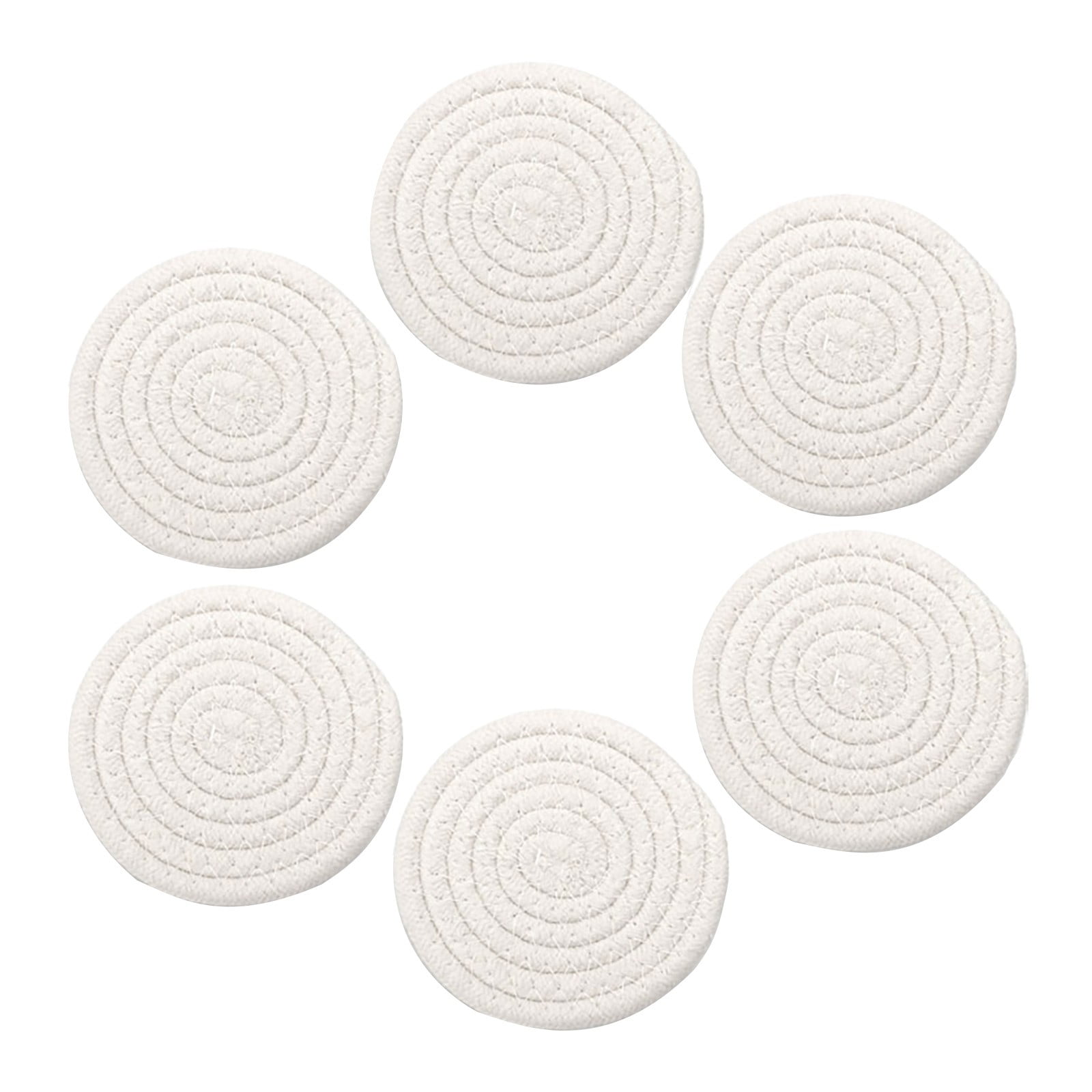 Cotton Rope Woven Placemat Circular Round Coaster Hot Pot Mat Thickened ...