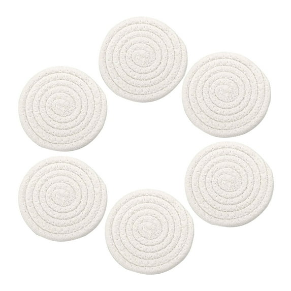 Cotton Rope Woven Placemat Circular Round Coaster Hot Pot Mat Thickened ...