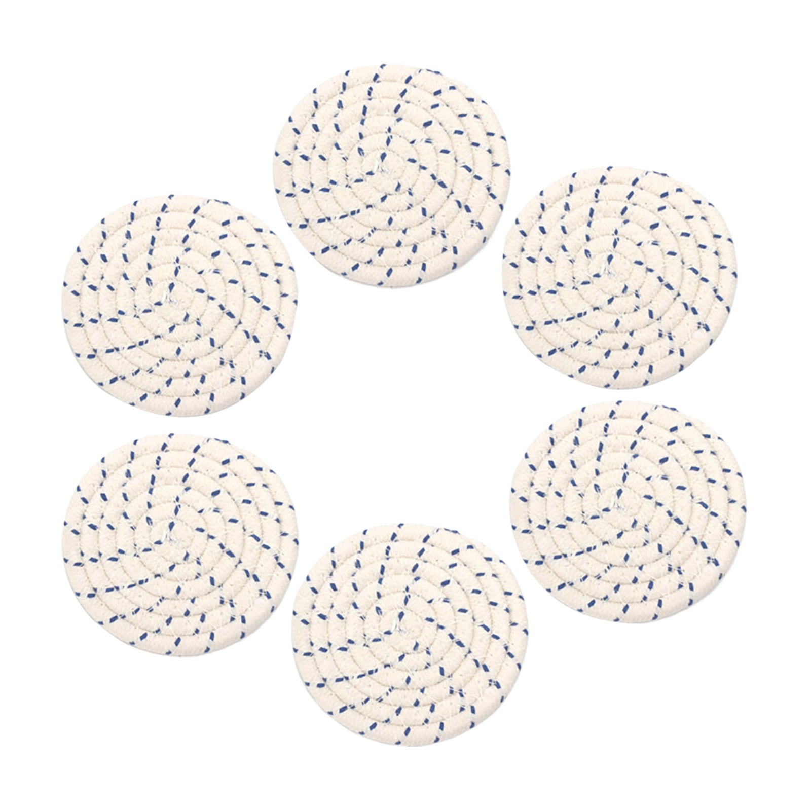 Cotton Rope Woven Placemat Circular Round Coaster Hot Pot Mat Thickened ...