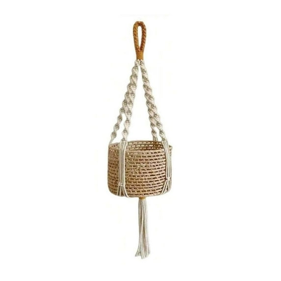 Cotton Rope Woven Tassels Macrames Plant Hanger for Flower Pots and ...