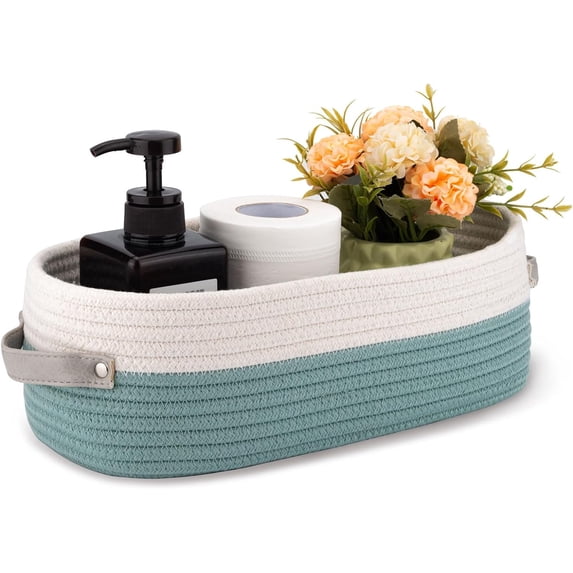 Cotton Rope Woven Toilet Paper Basket for Organizing, Decorative Boho ...