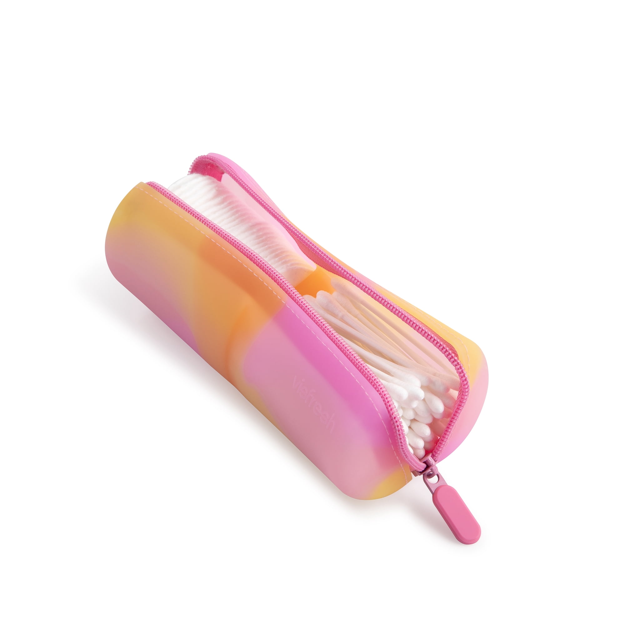 Cotton Round Swab Travel Case, 2 in 1 Portable Hair Accessories ...
