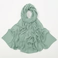 Cotton Scarves Women Fashion Soft Silky Sun-proof Solid Scarf Shawls ...
