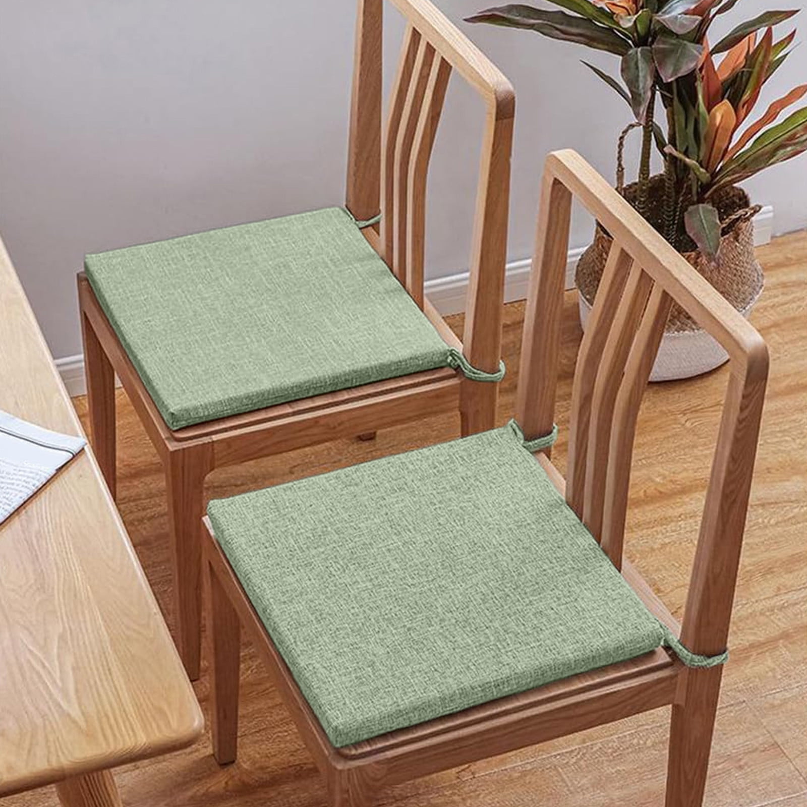 Cotton Seat Cushion for Chair, Stool, or Floor | 17.7 Inch Square Foam ...