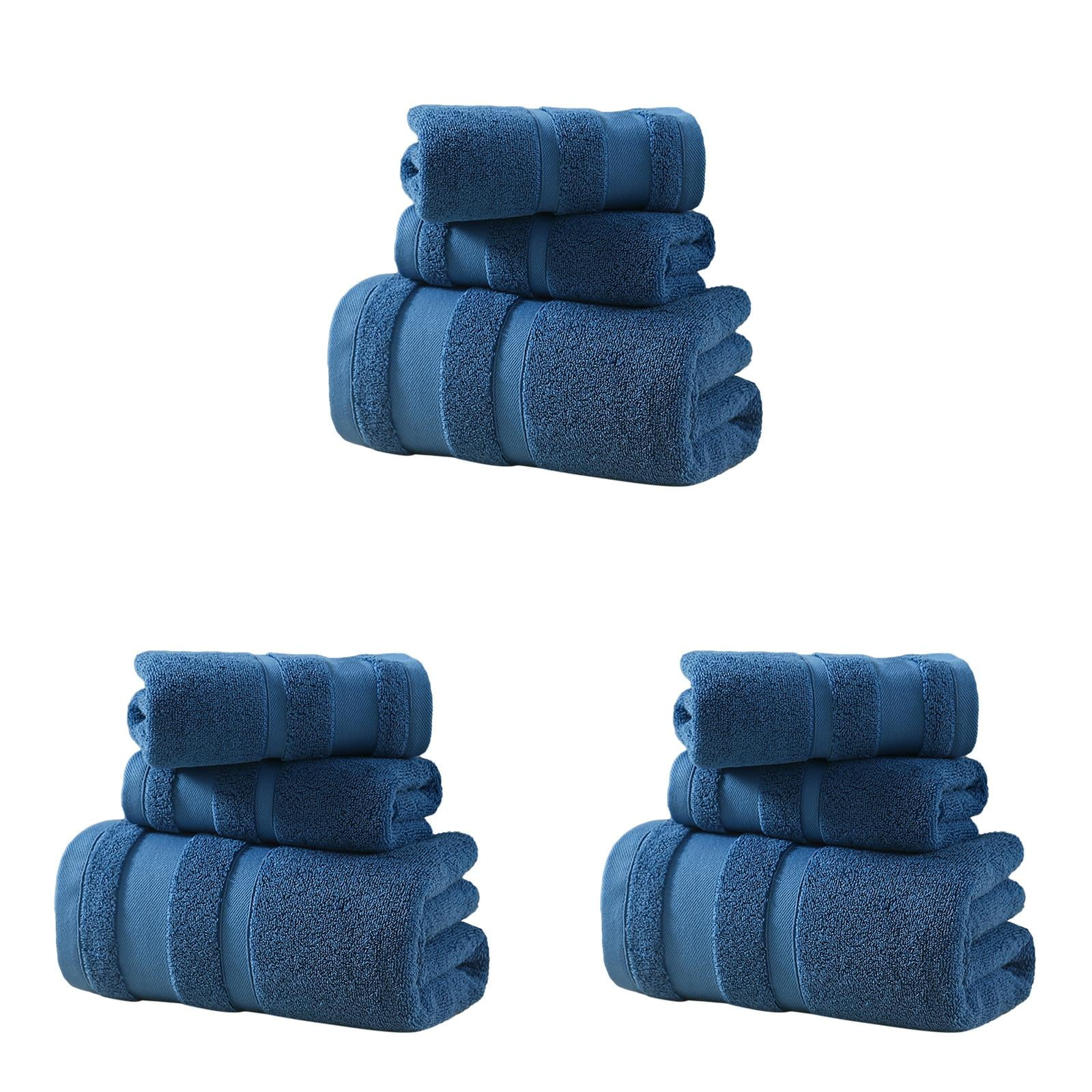 Cotton Set Cotton Towel Bath Towel Absorbent 3PCS Soft Bath Towels Extra Large Towel Set for Men ...