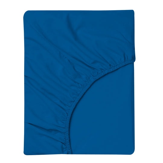 Cotton Sheet Queen Size 1 PC Fitted Sheet Only with 15" Inch Deep ...