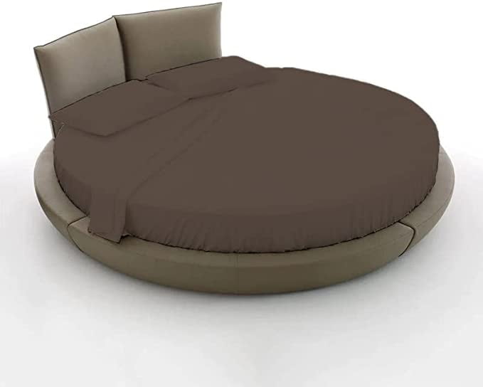 Cotton Sheet Round, 4 Piece Cotton Round Bedsheet 100% Egyptian Cotton ...