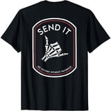 Cotton Short Sleeve Send It No Victory Without Sacrifice (on back) T ...