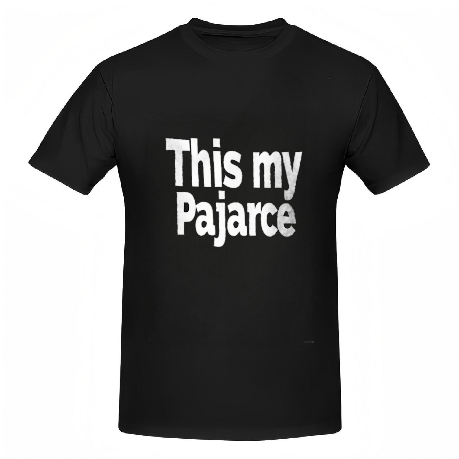 Cotton Short Sleeve T-Shirt - Bold Black Tee with White Text " This my ...