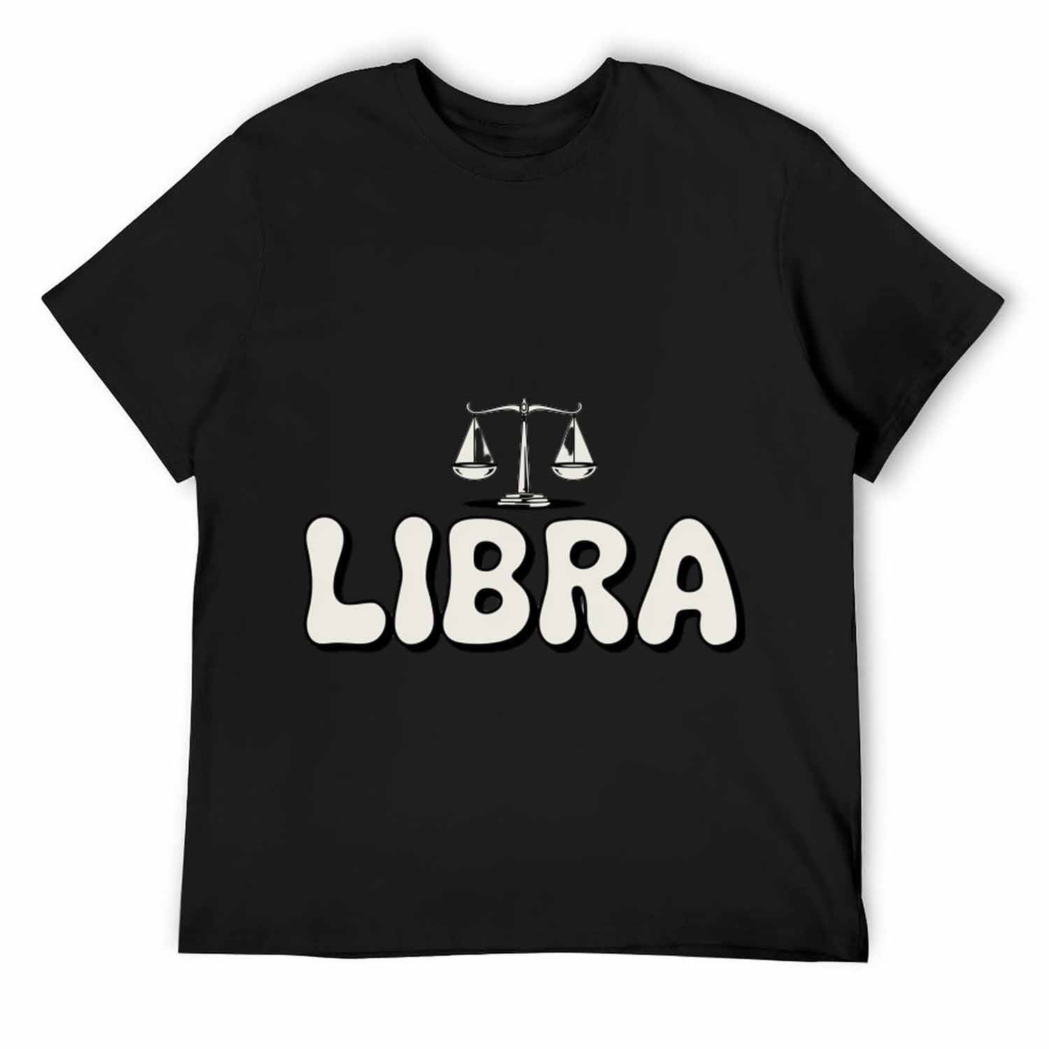 Cotton Short Sleeve T-Shirt for Men, Libra Grandma 'I'm His #1 Fan ...