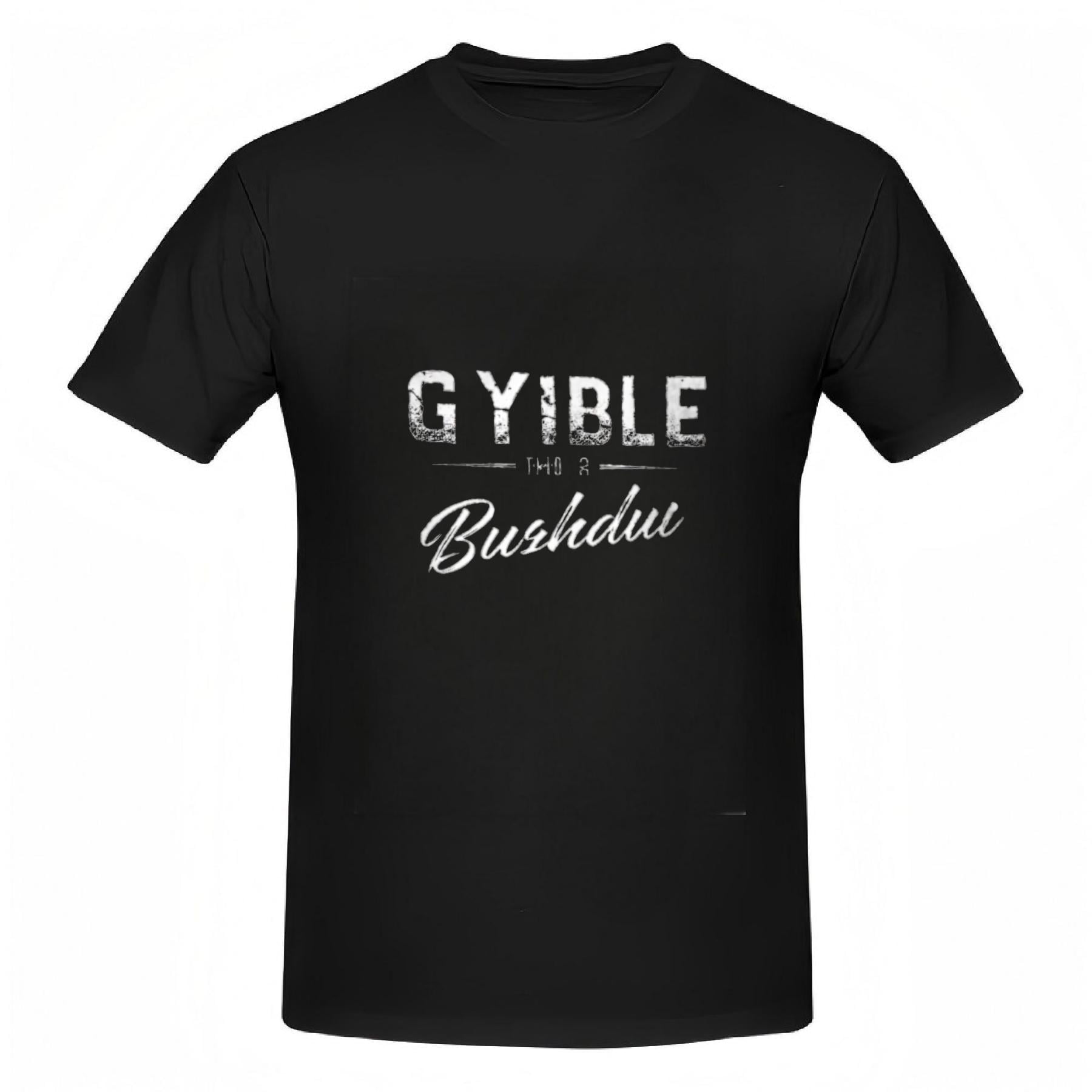 Cotton Short Sleeve T-Shirt for Women - Bold ' GYIBLE ' Print with ...