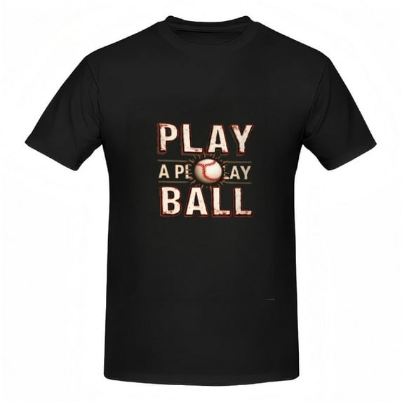 Cotton Short Sleeve T-Shirt for Women - Bold ' PLAY A PLAY BALL ...