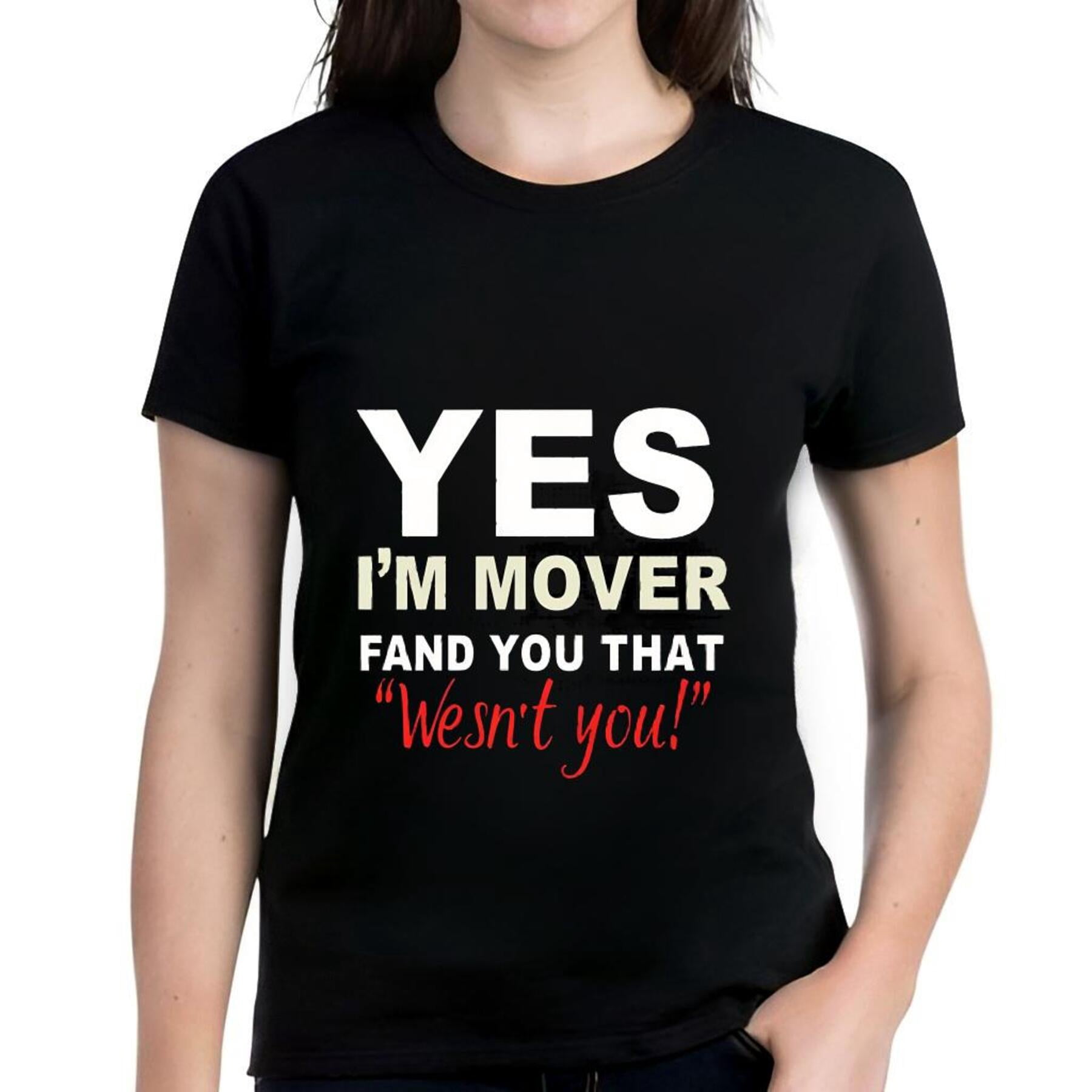 Cotton Short Sleeve T-Shirt for Women - Casual Tee with Fun ' YES I'm ...