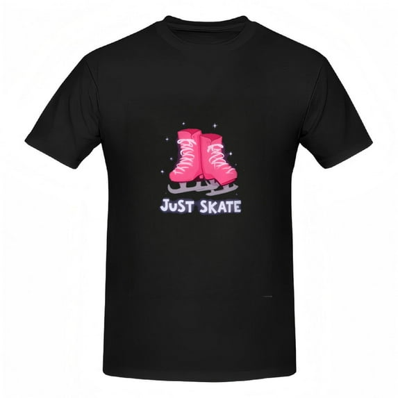 Cotton Short Sleeve T-Shirt for Women - Fun Black Tee with Pink Ice ...
