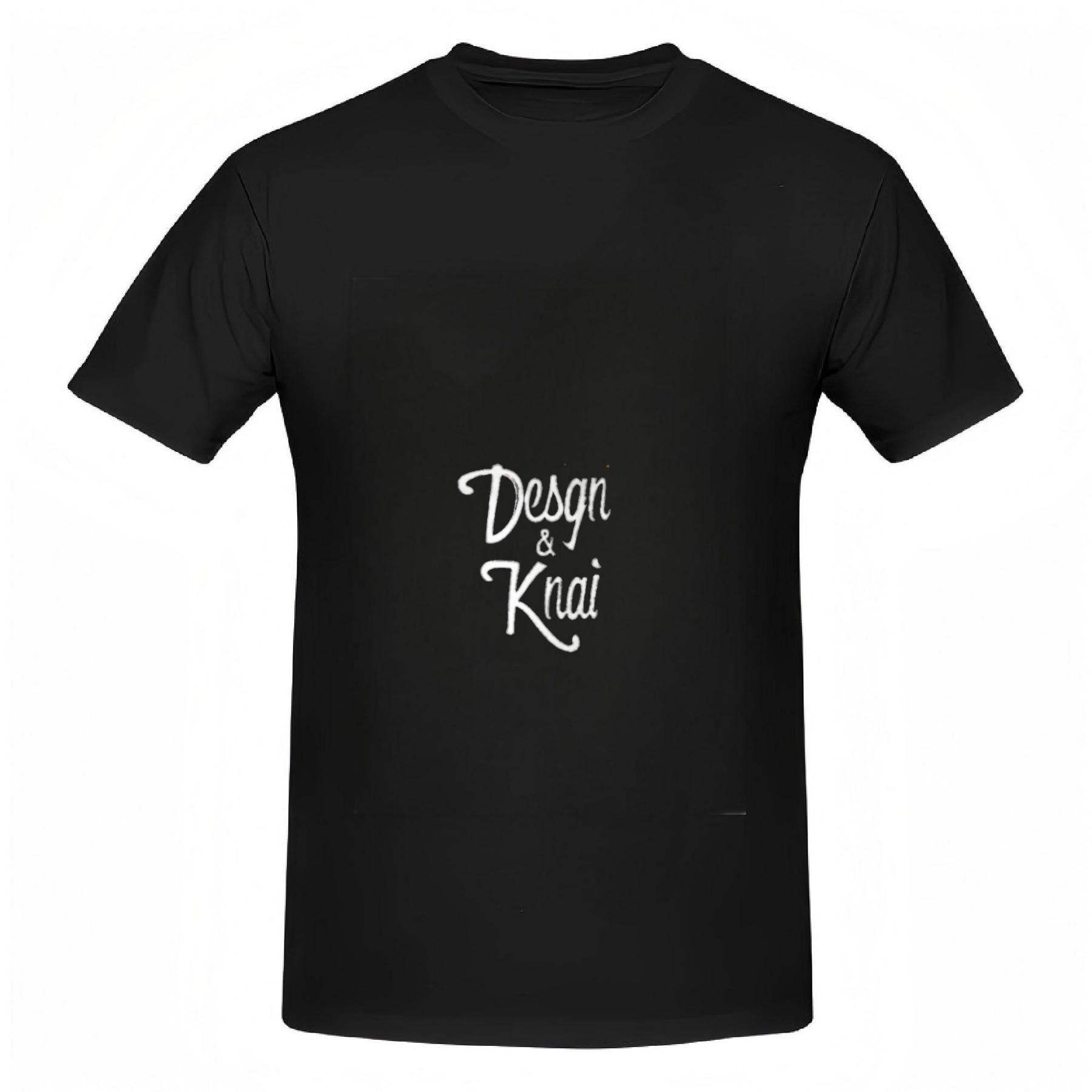 Cotton Short Sleeve T-Shirt for Women - Minimalistic Black Tee with ...