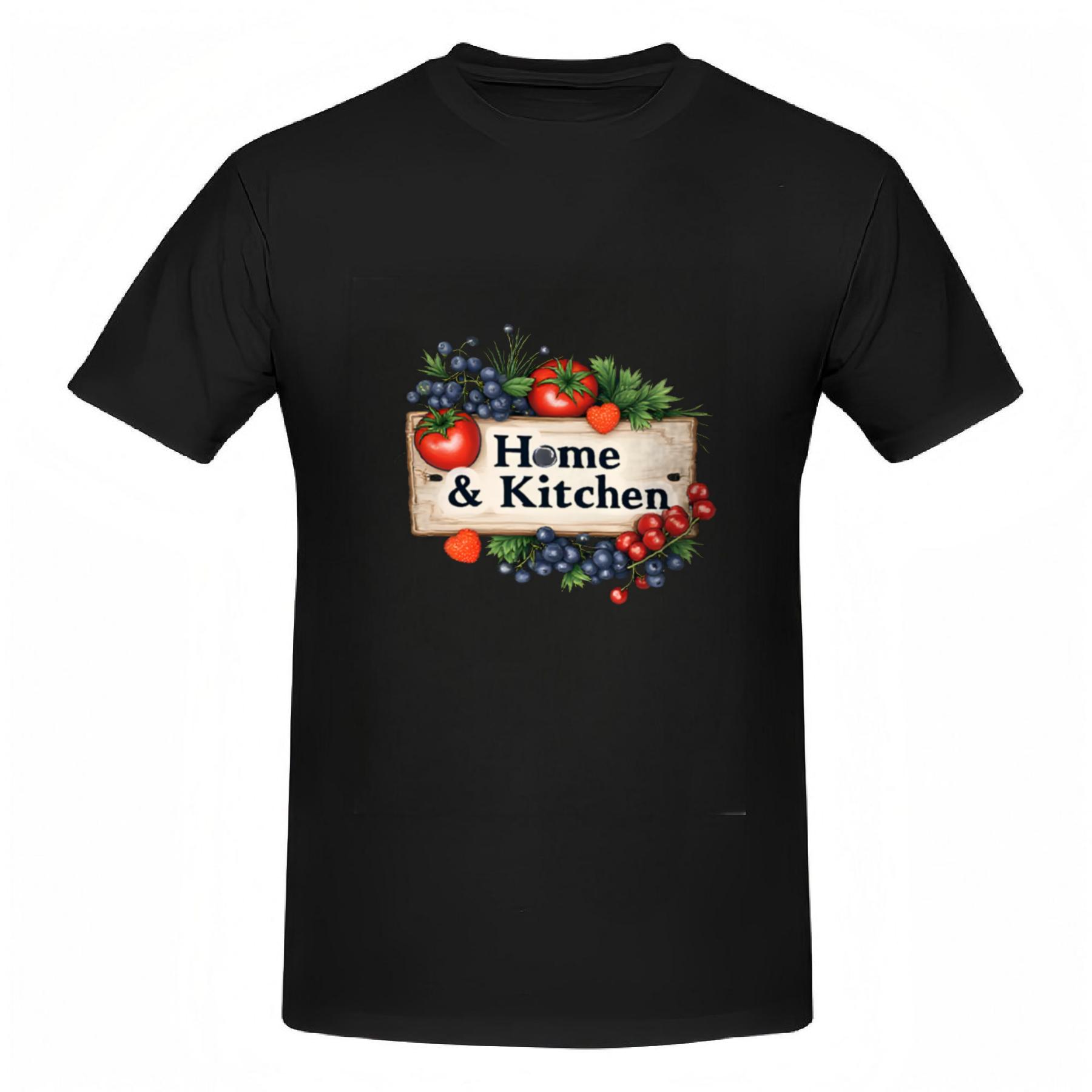 Cotton Short Sleeve T-Shirt for Women - Vibrant ' Home & Kitchen ...