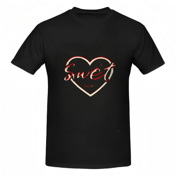 Cotton Short Sleeve T-Shirt for Women with Heart-Shaped Design Red ...