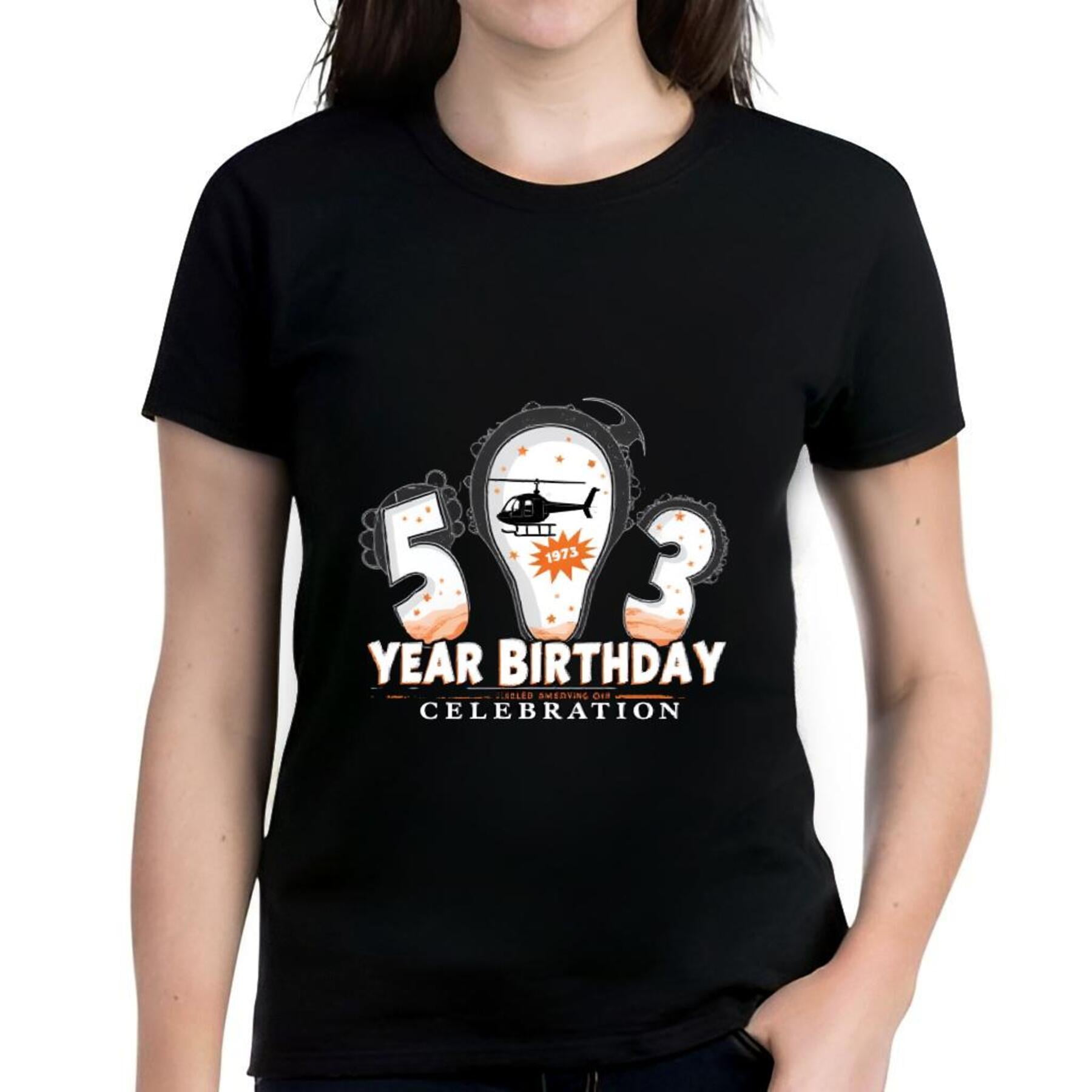 Cotton Short Sleeve T-Shirt with Bold '503' Graphic Design ...