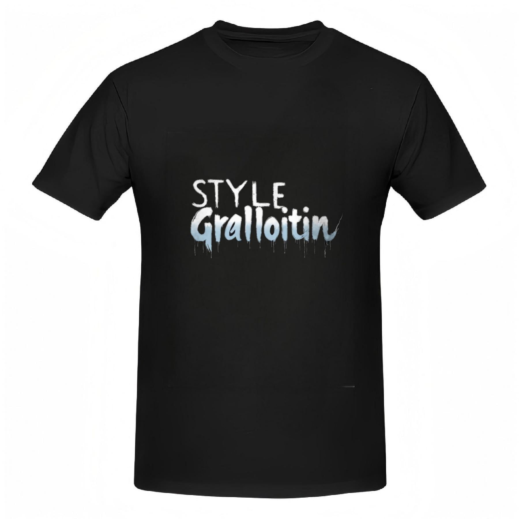 Cotton Short Sleeve T-Shirt with Graffiti-Style " STYLE Galloitin ...