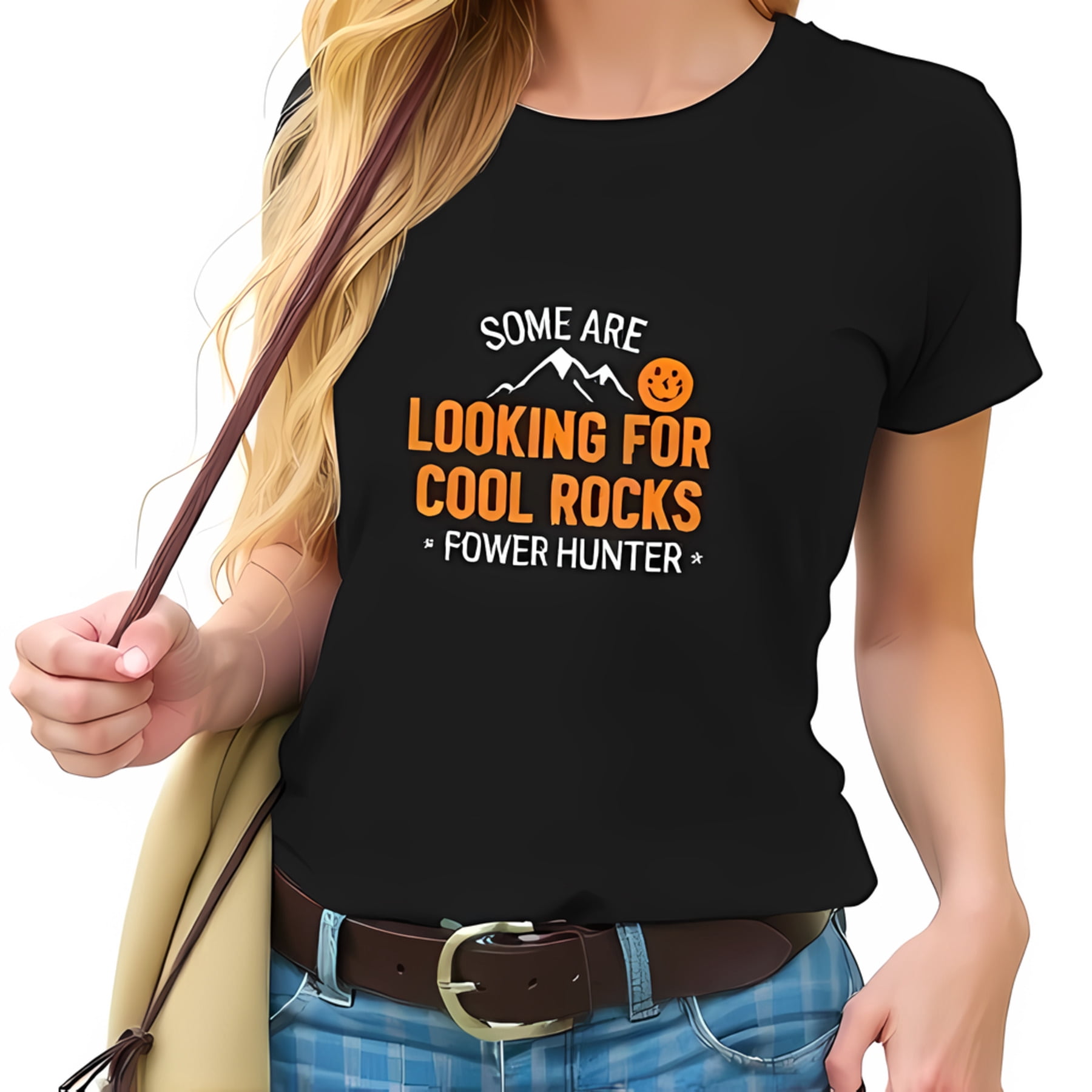Cotton Short Sleeve T-Shirt with Playful 'Some are looking for cool ...