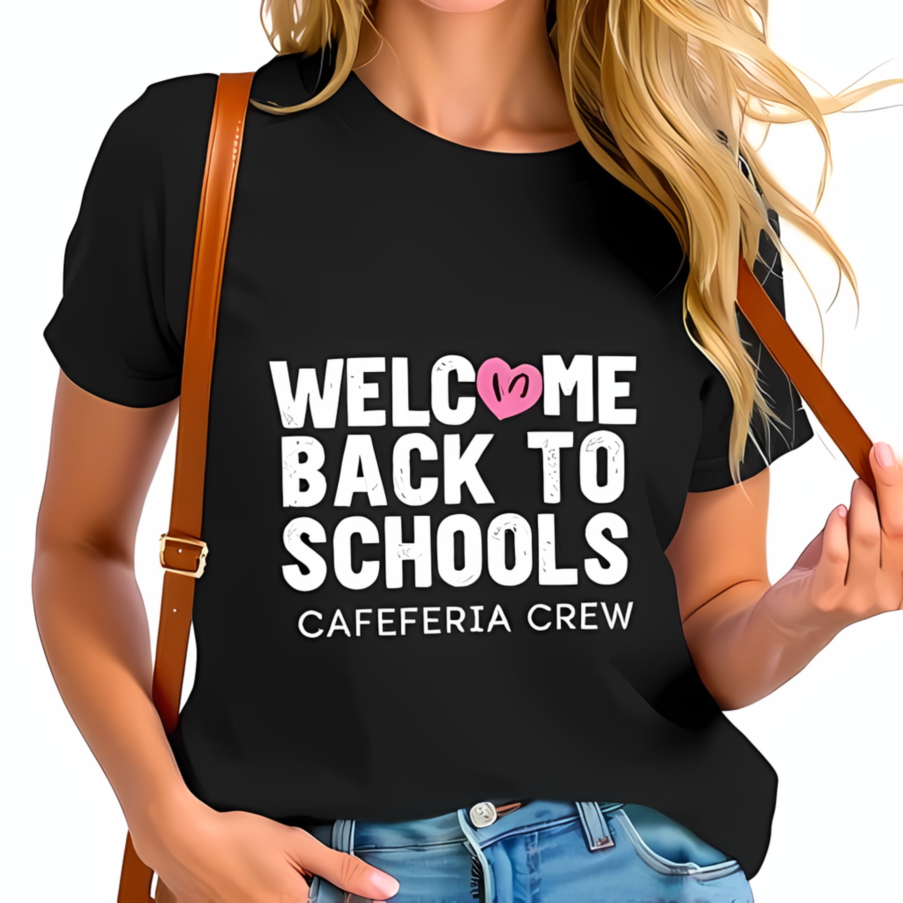 Cotton Short Sleeve T-Shirt with 'WELCOME BACK TO SCHOOLS' Text and ...