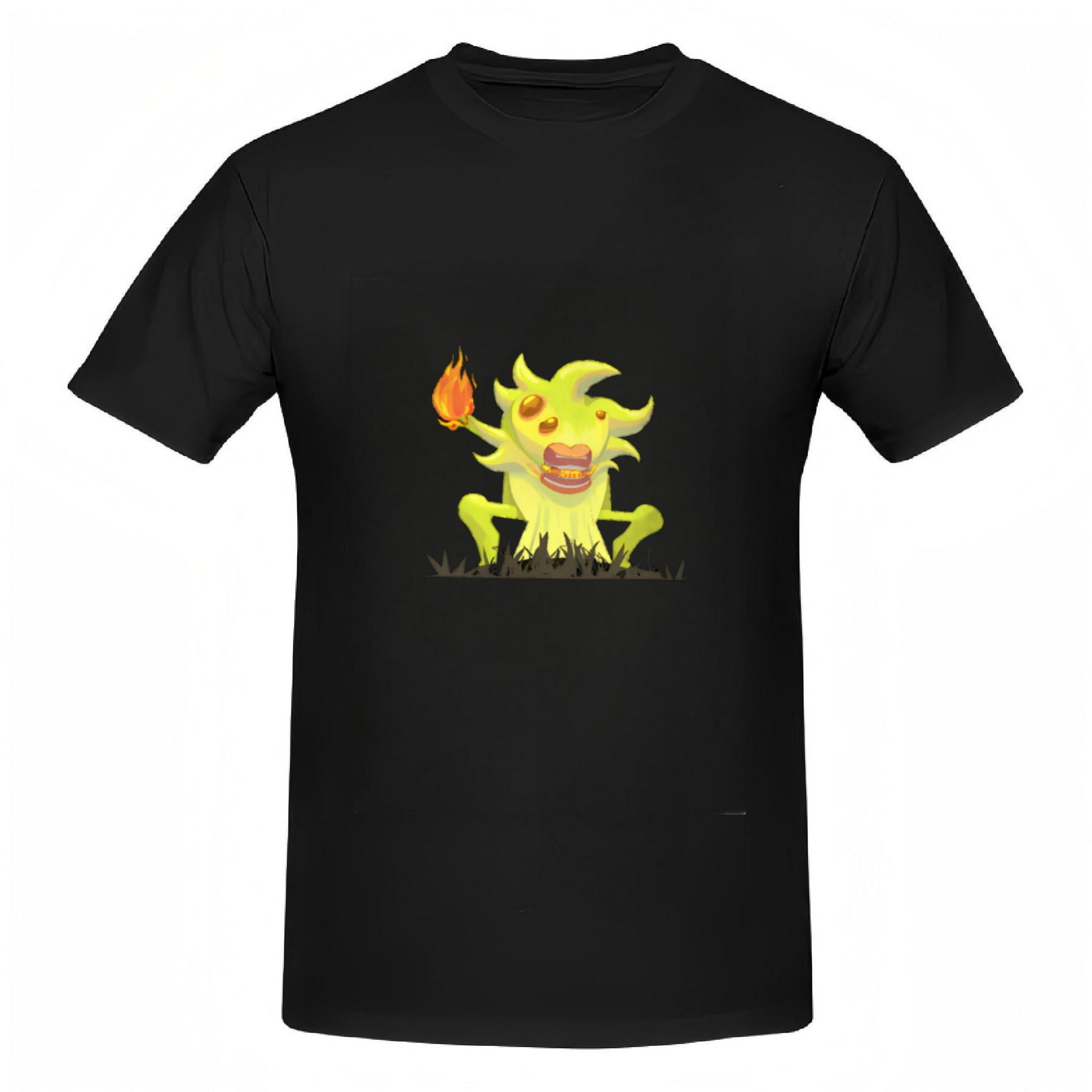 Cotton Short Sleeve T-Shirts for Women - Cheerful Cartoon Character ...