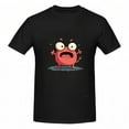 Cotton Short Sleeve T-Shirts with Distressed Cartoon Character Design ...