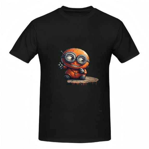 Cotton Short Sleeve T-Shirts with Playful Cartoon Character Design ...