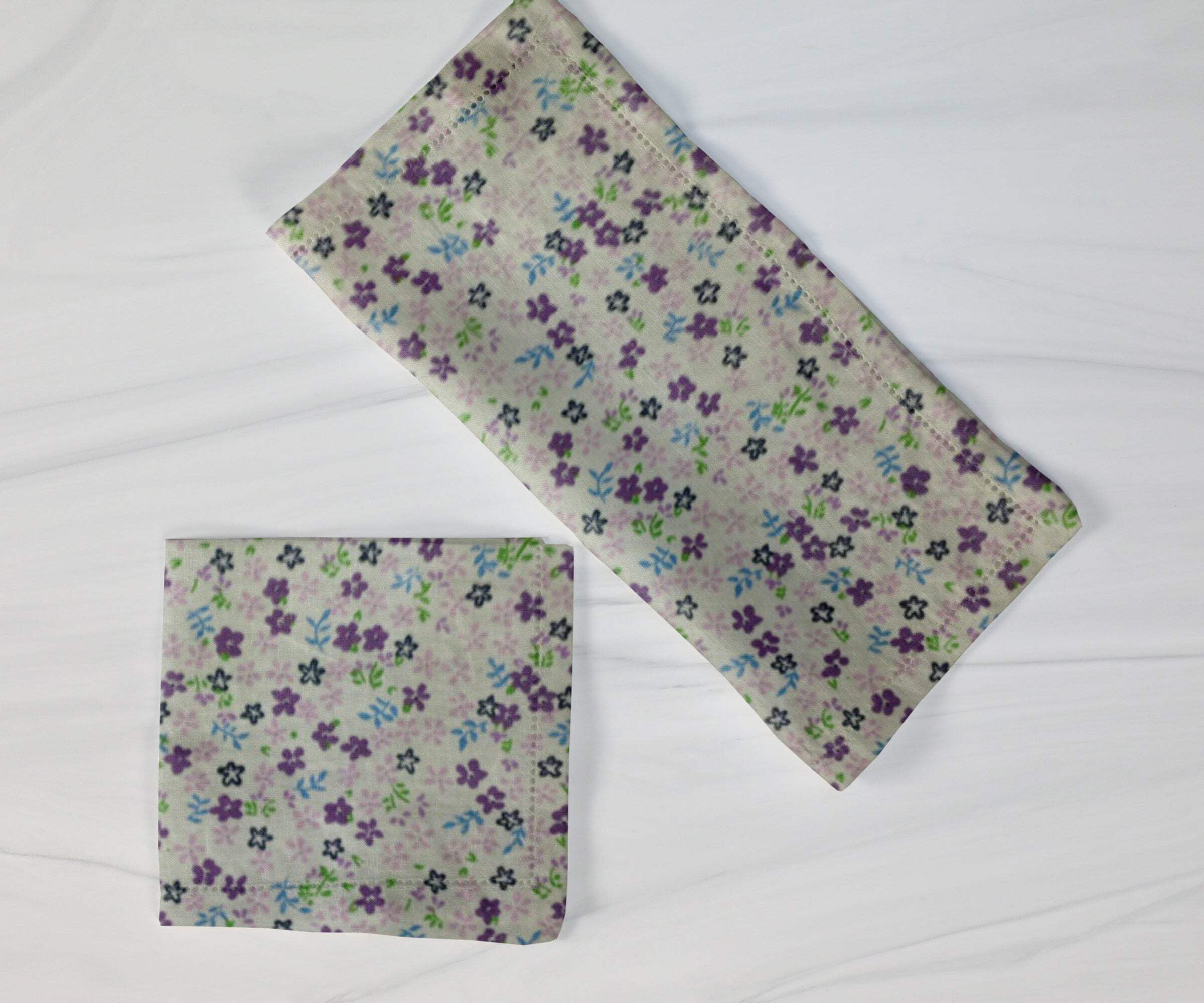 Cotton Small Flowers Allover Napkins 18"X18" - Walmart.com