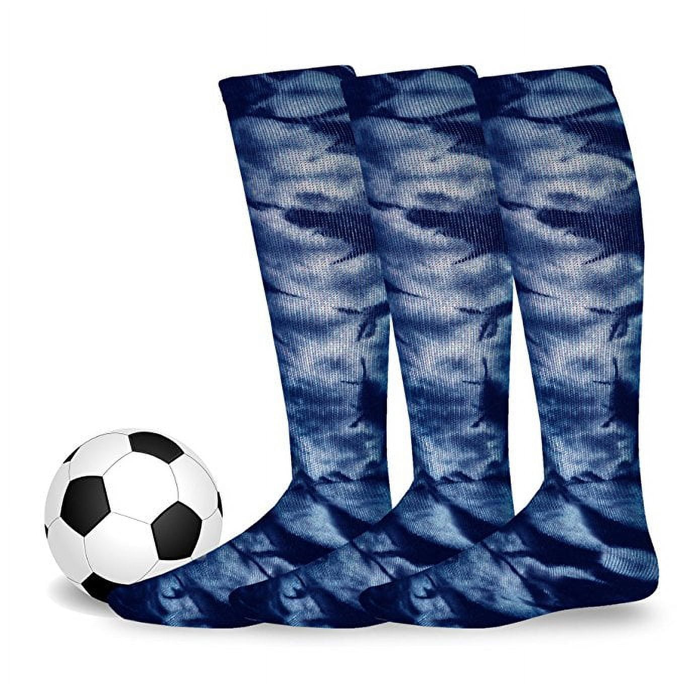 Cotton Soccer Sports Team Socks 3-Pair for Unisex Youth to Adult ...