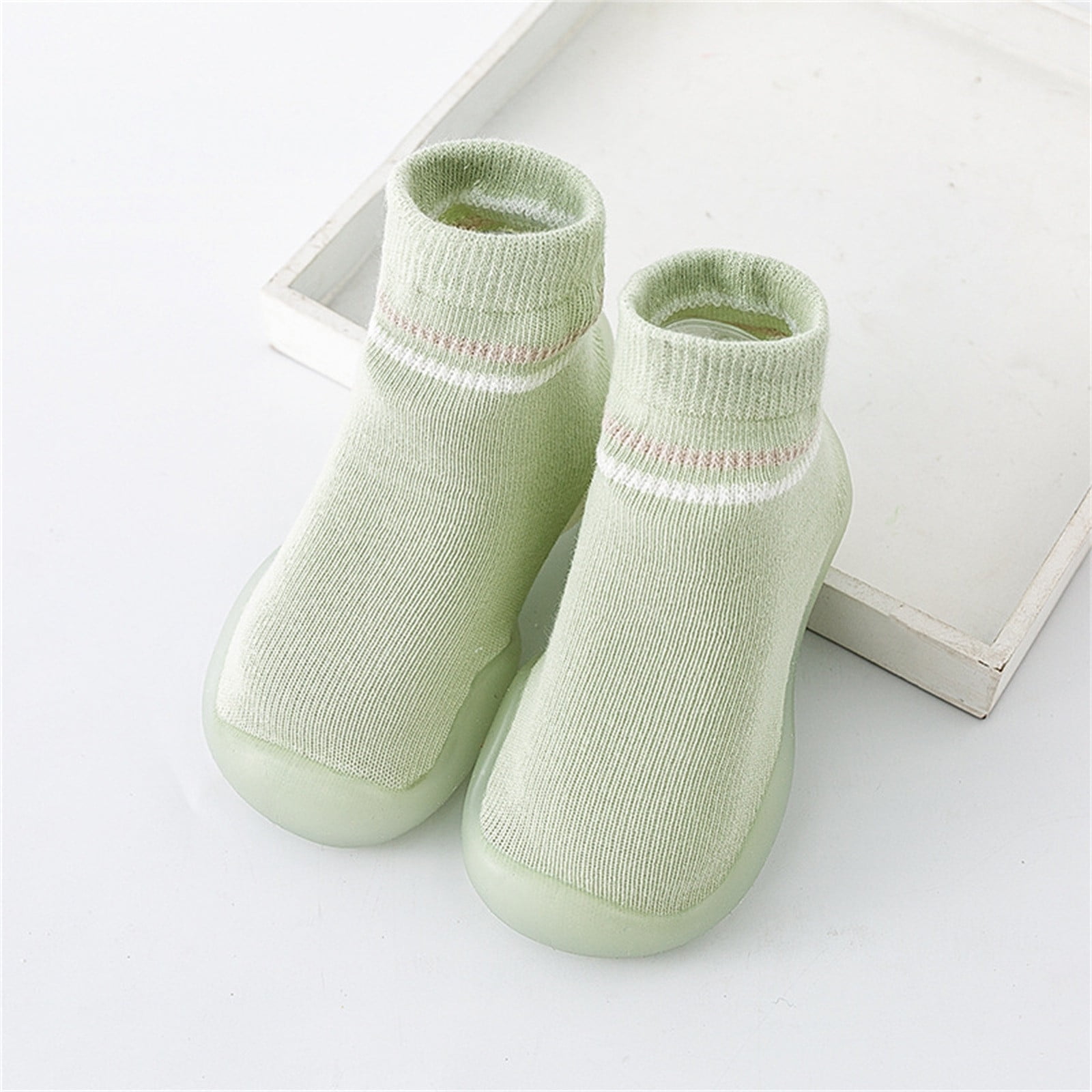 Cotton Sock Shoes Non Skid Indoor Slipper on Sneakers Boys Girls ...