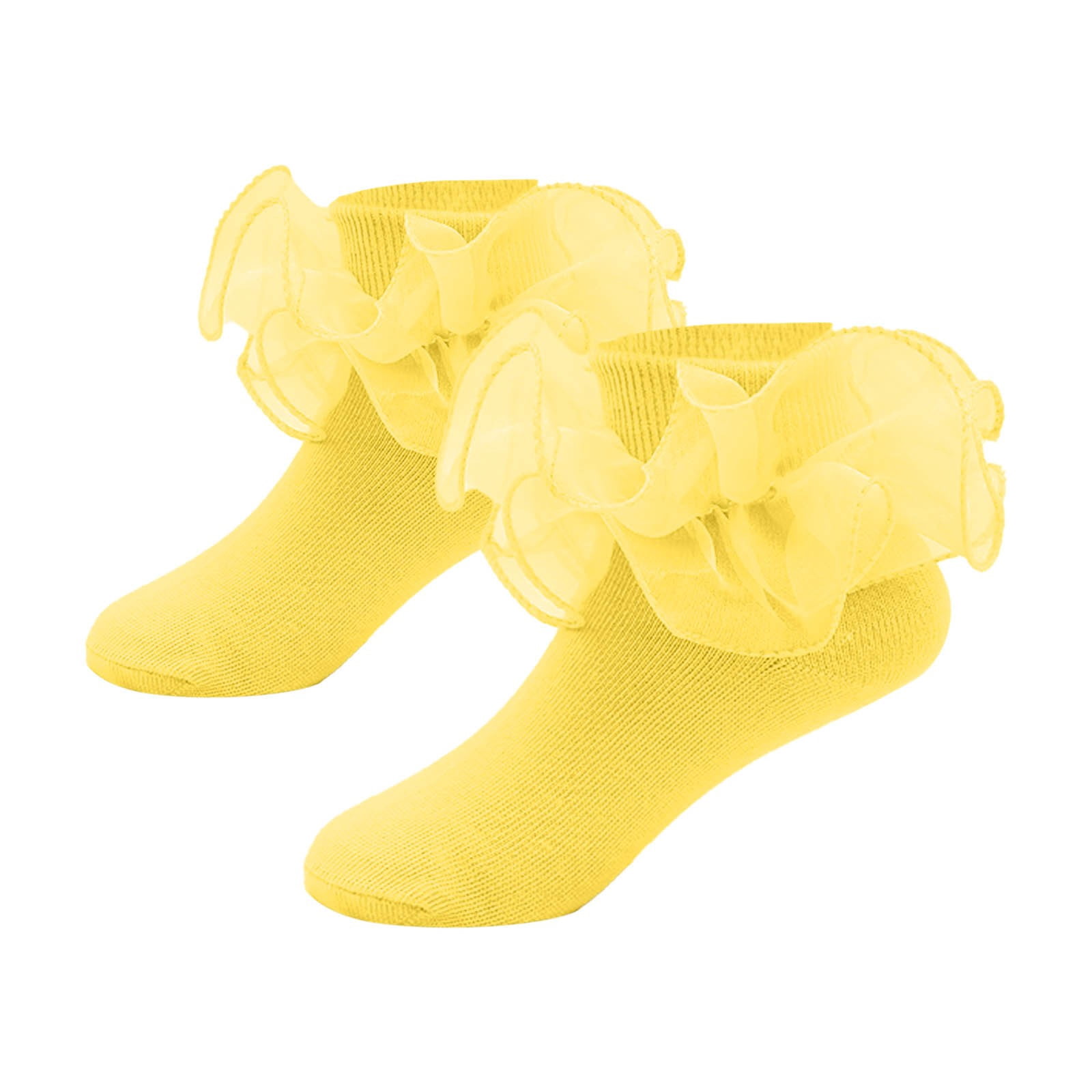 Cotton Socks For Women Lace Trimmed Solid Color Stockings Unisex Crew ...