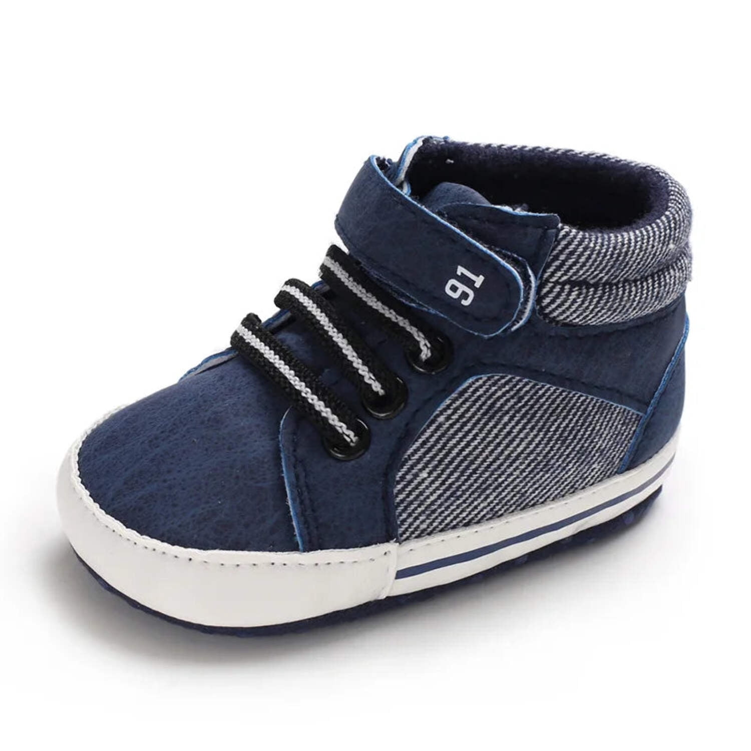 Cotton Sole Anti-slip PU Leather First Walkers Crawl Crib Moccasins ...
