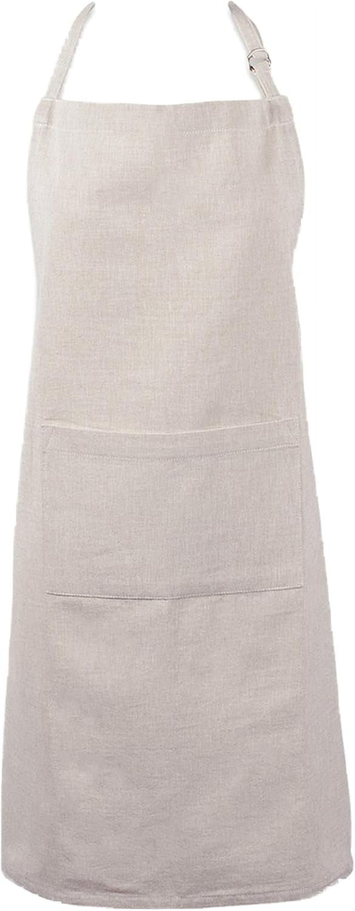 Cotton Solid Chambray Kitchen Set, Chef Apron, Natural, 1 Piece ...