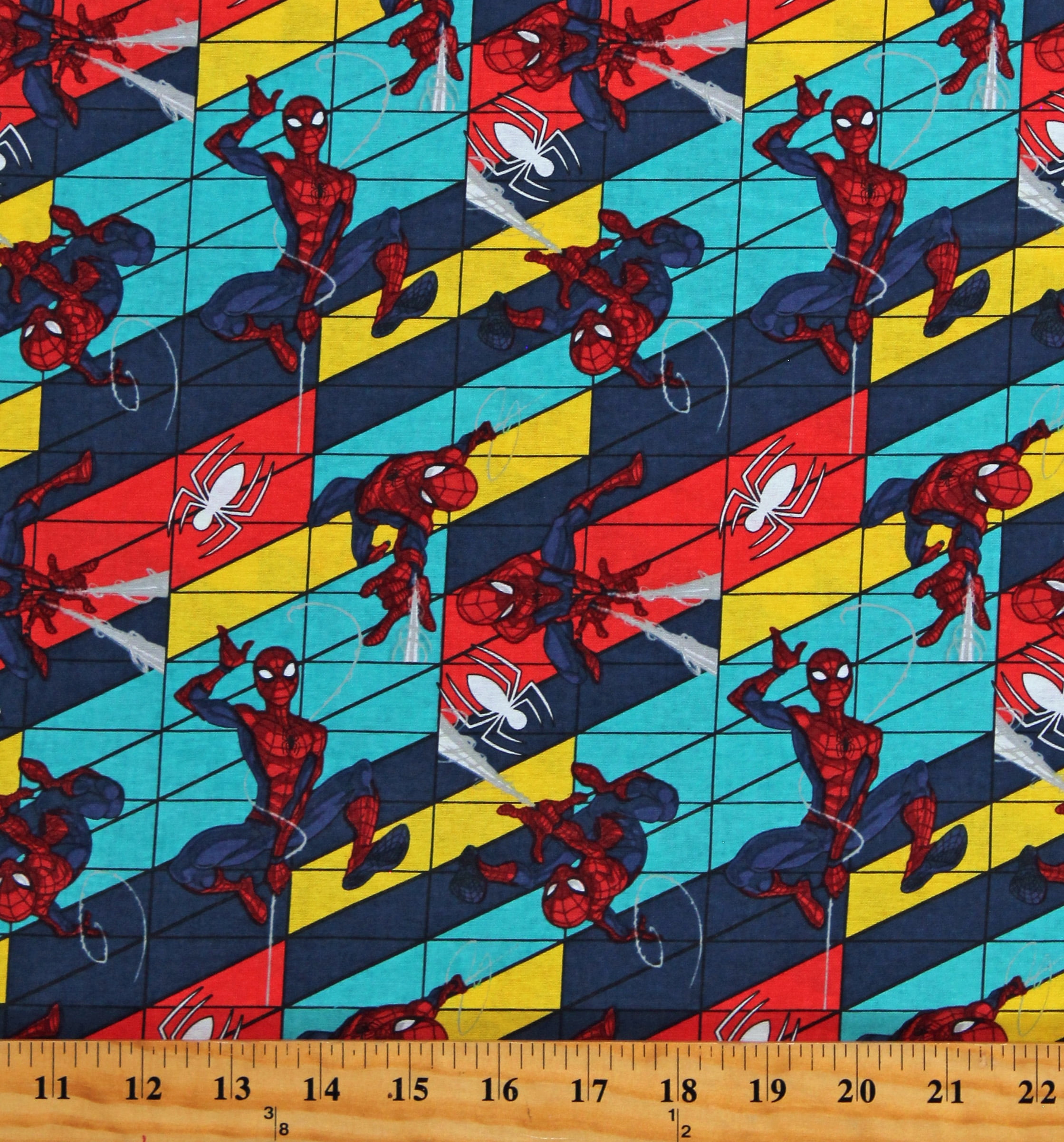 Cotton Spiderman Swing Marvel Superheroes Comic Books Characters ...