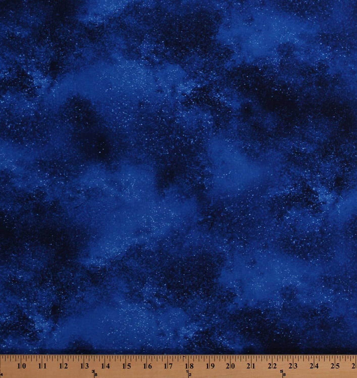 Cotton Starry Night Sky Stars Space Galaxy Blue Landscape Cotton Fabric ...