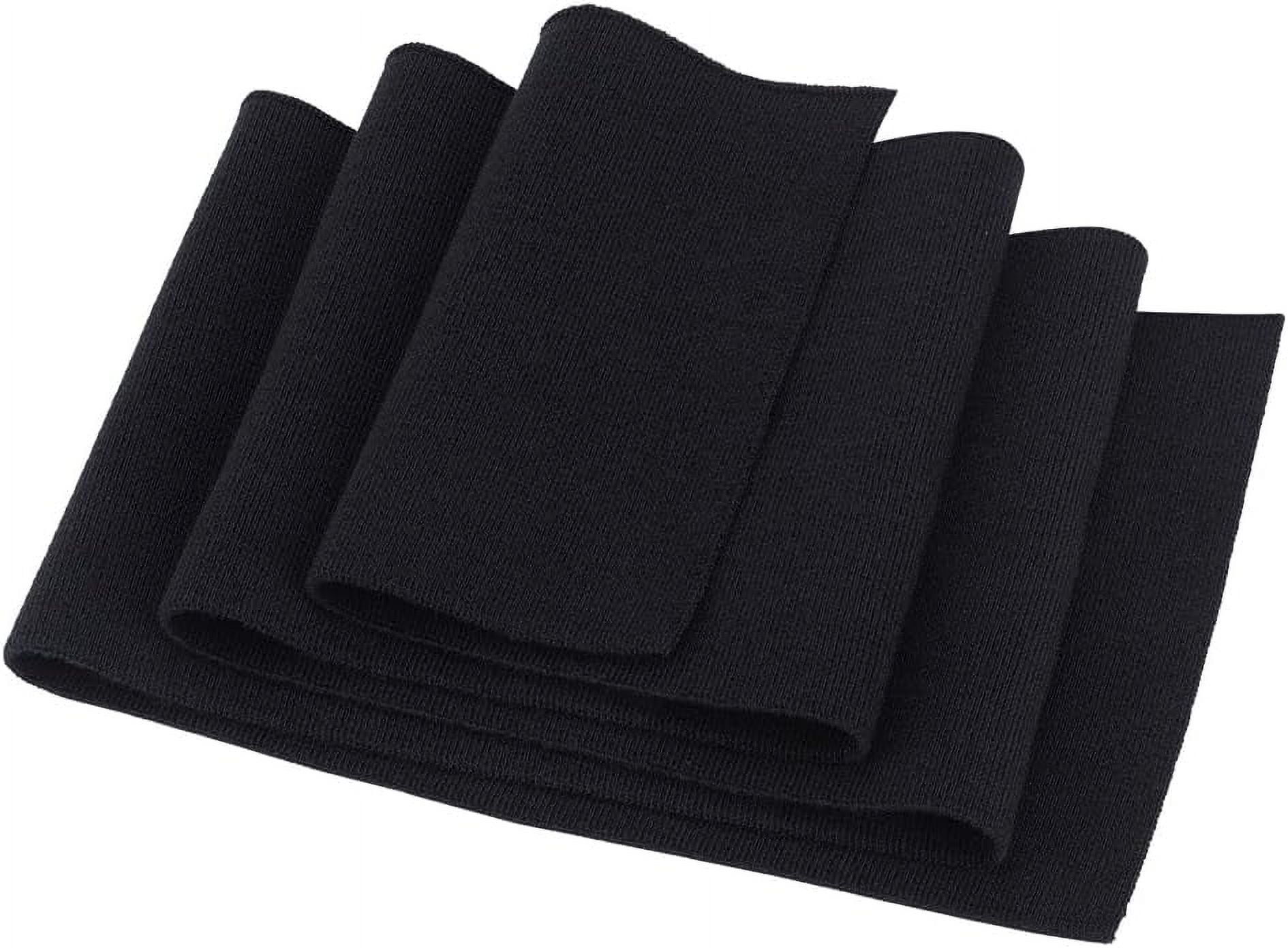 Cotton Strechy Kintted Rib Fabric Black Tubular Rib Knit Fabric Ribbing ...