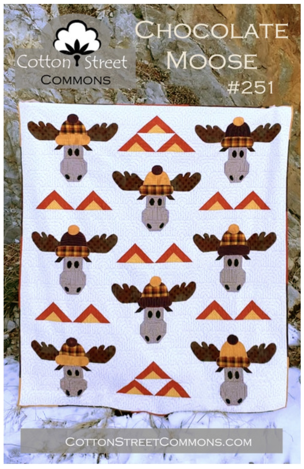 Cotton Street Commons Chocolate Moose Quilt Pattern - Walmart.com