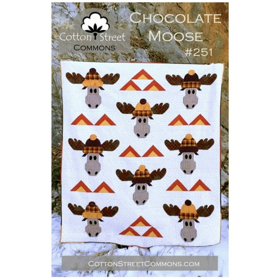 Cotton Street Commons Chocolate Moose Quilt Pattern - Walmart.com